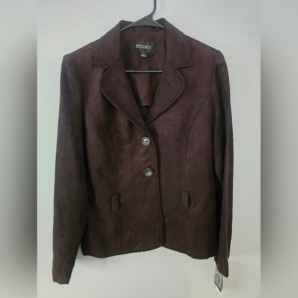Studio I | Jackets & Coats | Nwt Studio I Brown Blazer | Poshmark